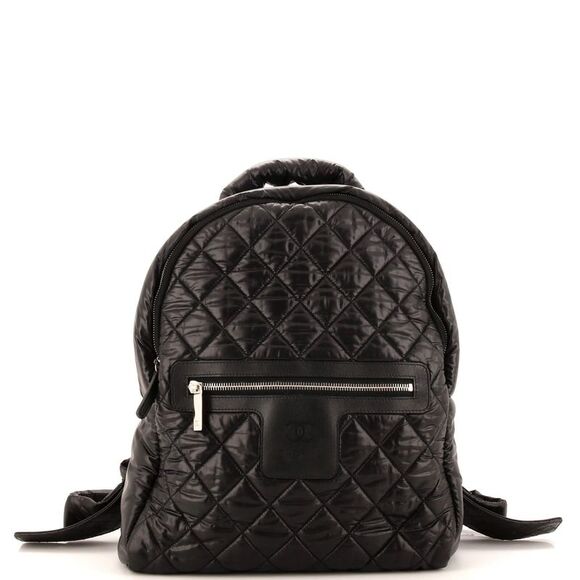CHANEL | Bags | Chanel Coco Cocoon Backpack Quilted Nylon Large Black ...